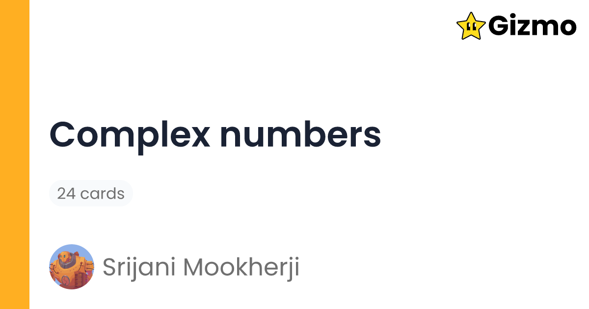 Complex Numbers | Flashcards
