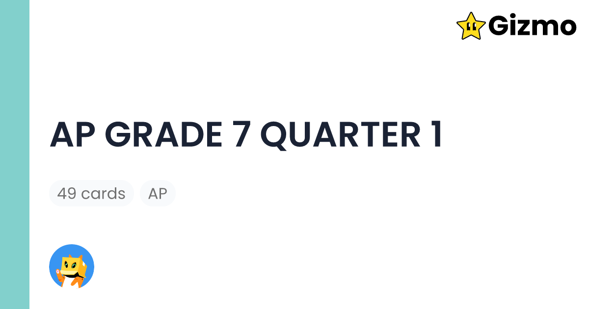 Ap Grade 7 Quarter 1 | Flashcards