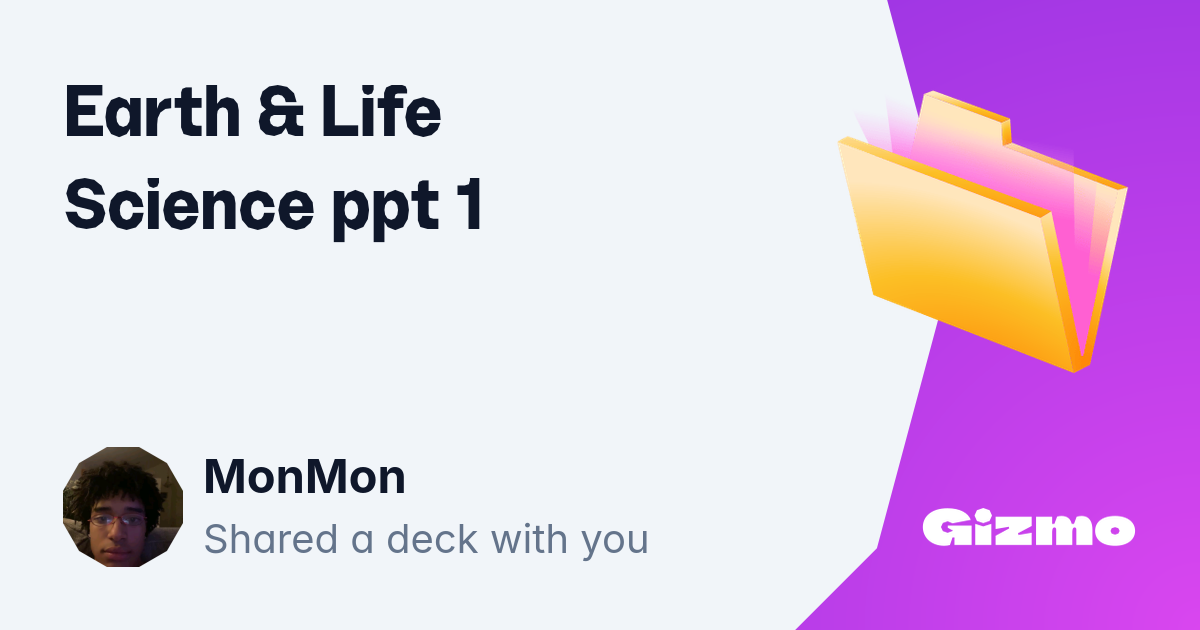 Earth & Life Science Ppt 1 | Flashcards