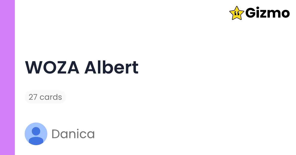 Woza Albert | Flashcards