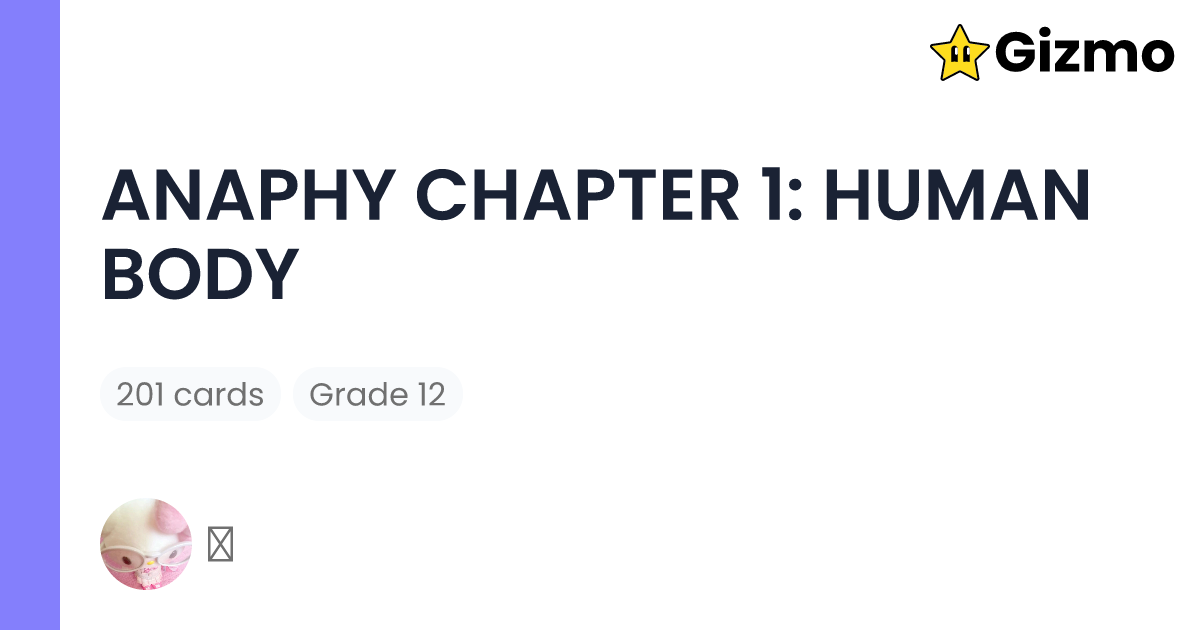Anaphy Chapter 1: Human Body | Flashcards