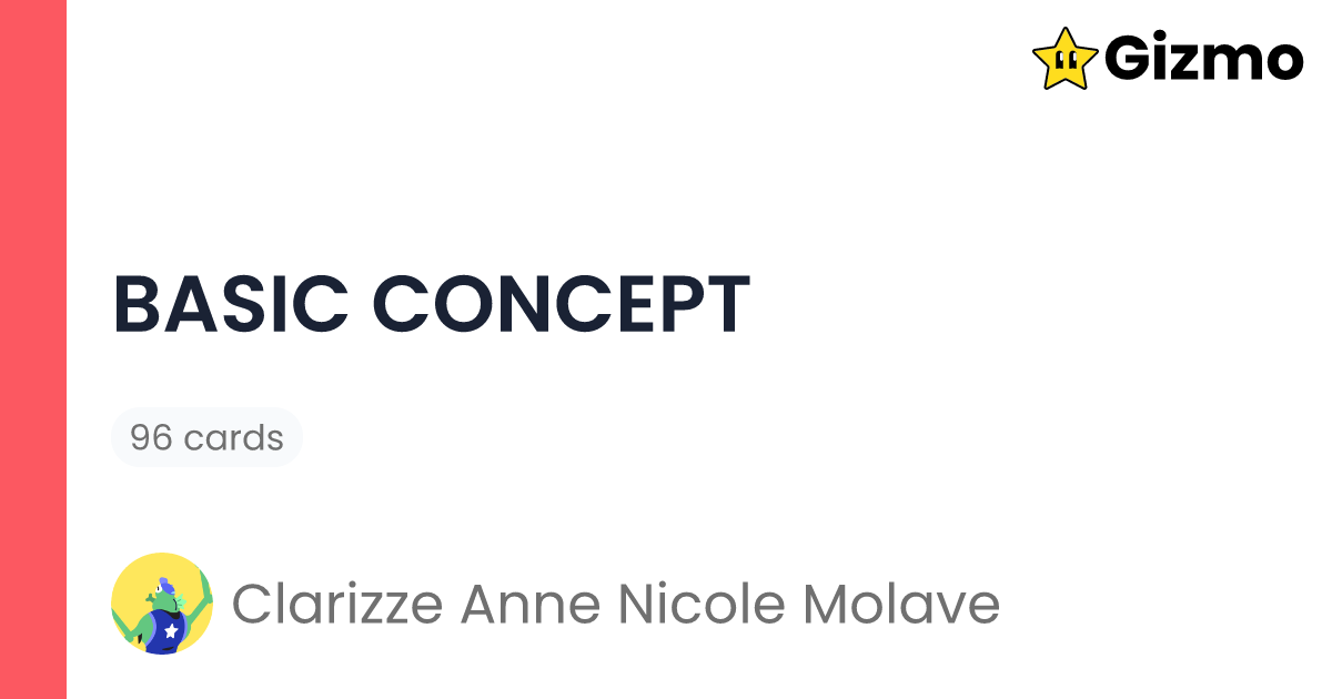 Basic Concept | Flashcards