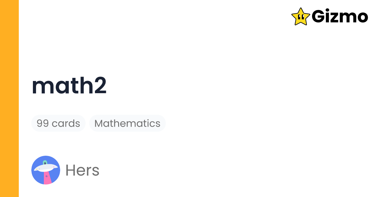 Math2 | Flashcards