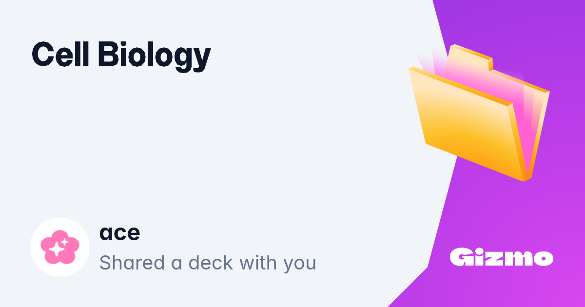 Cell Biology | Flashcards