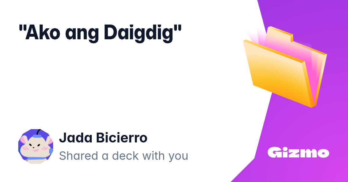 "ako Ang Daigdig" | Flashcards