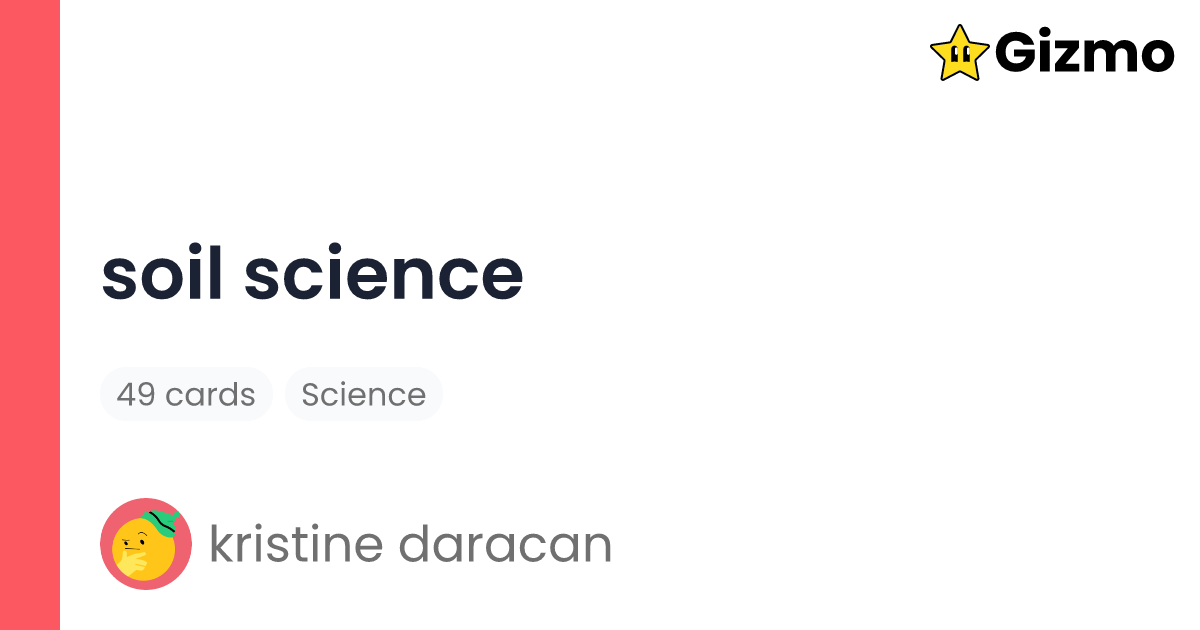 Soil Science | Flashcards