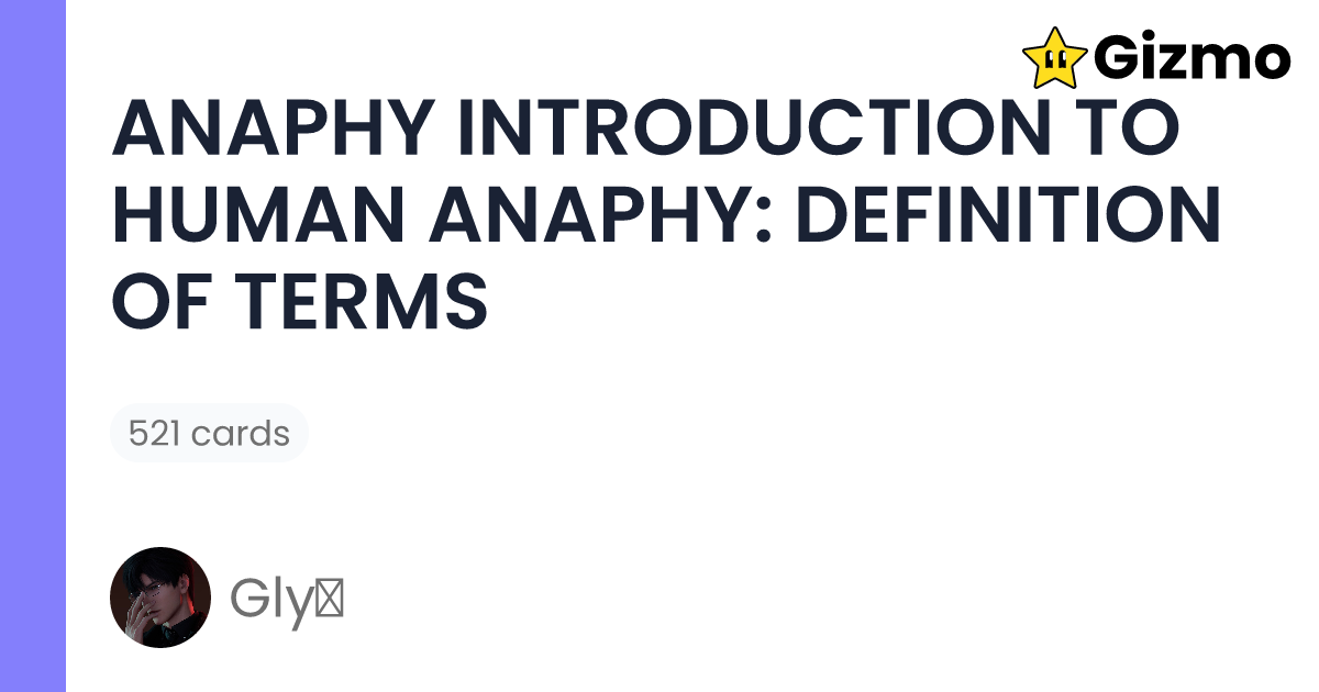 Anaphy Introduction to Human Anaphy: Definition Of Terms | Flashcards