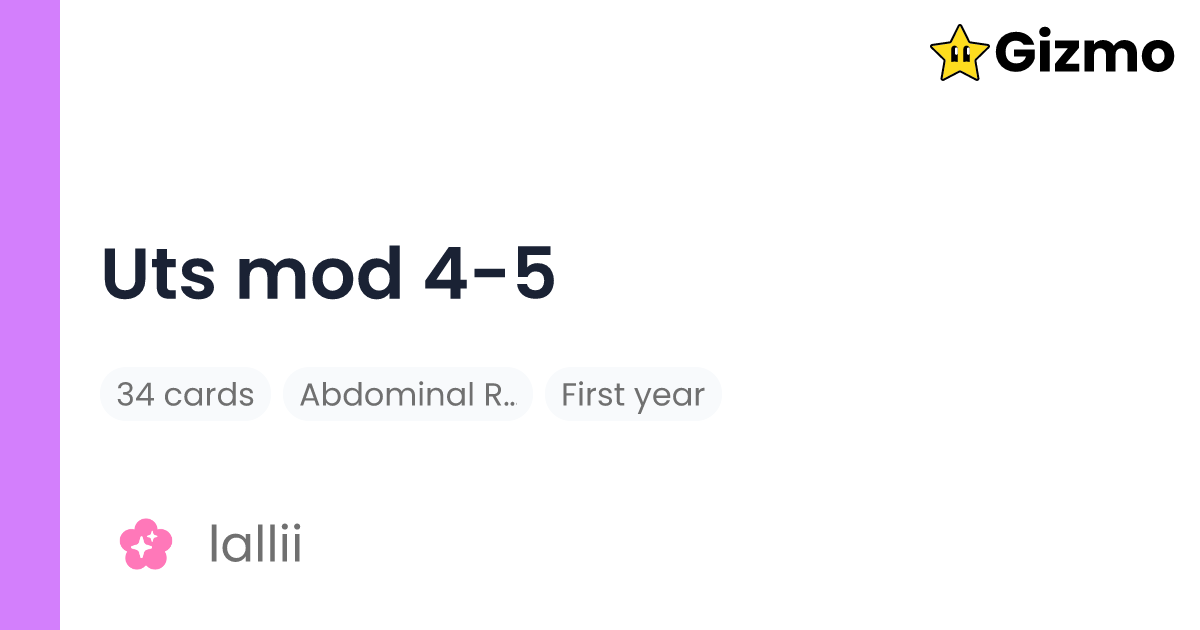 Uts Mod 4-5 | Flashcards