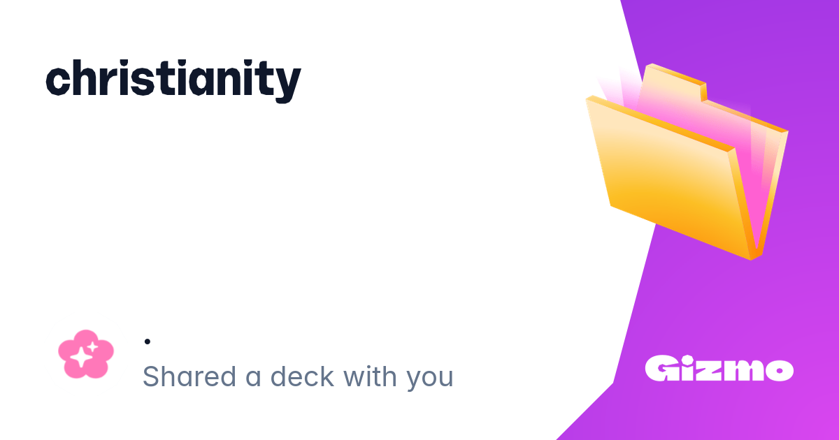 Christianity | Flashcards