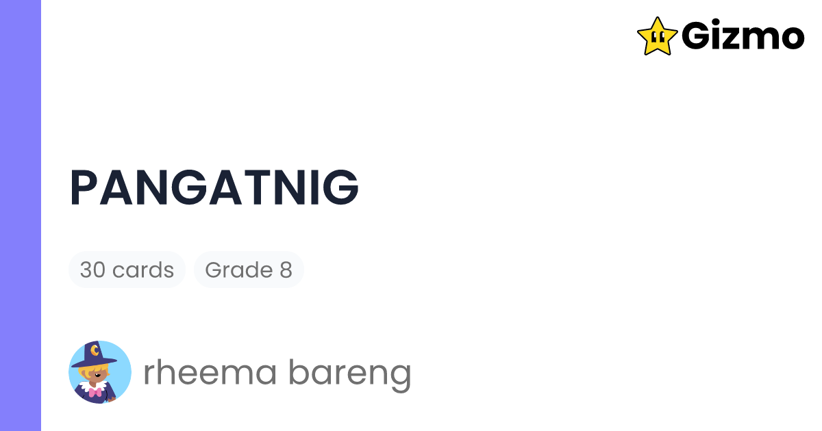 Pangatnig | Flashcards