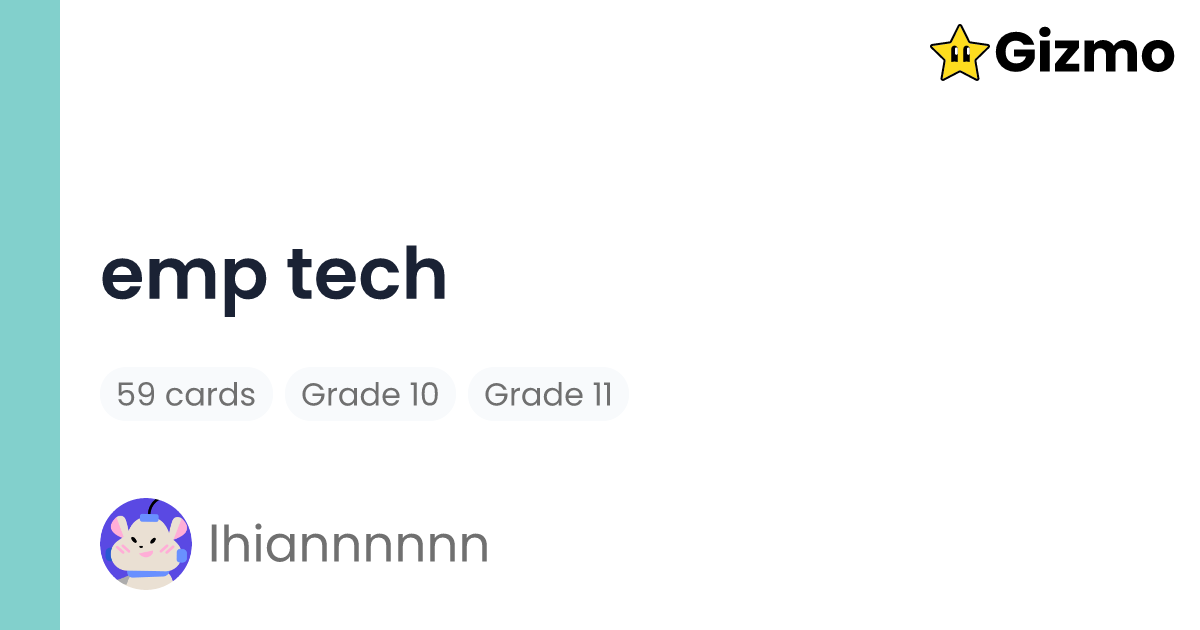 Emp Tech | Flashcards