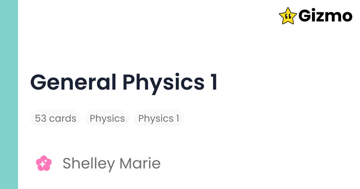 General Physics 1 | Flashcards